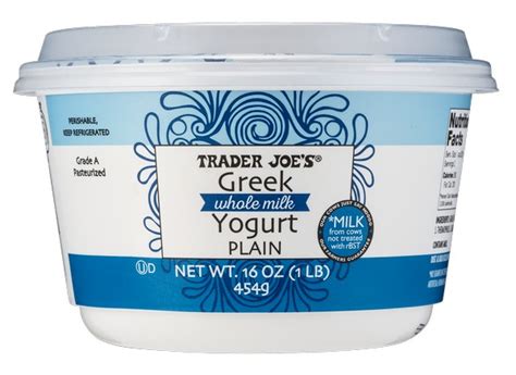 Trader Joes Plain Whole Milk Greek Yogurt Yogurt Consumer Reports