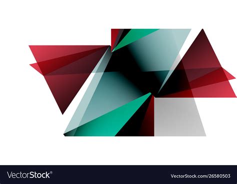 Vintage Abstract Template With Triangle Mosaic Vector Image