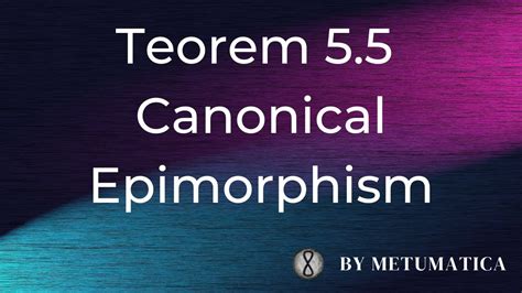 16 Teorem 55 Canonical Epimorphism Youtube