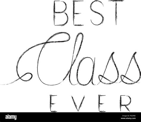 Class Of The Year Hand Made Font Stock Vector Image And Art Alamy