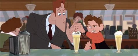 In The Iron Giant 1999 Hogarth Hughes Slips Chocolate Laxatives In Kent Mansleys Ice Cream