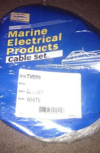 Buy Marinco Tv99 White 50 Ft Boat Ship To Shore Tv Cable Cord Set