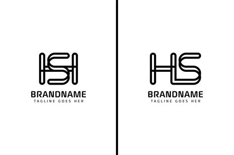 Letters Hs And Sh Monogram Logo Graphic By Prayogack · Creative Fabrica