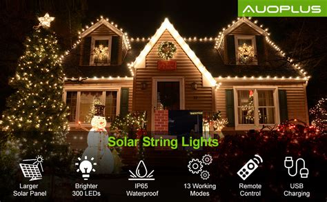 Solar Lichterkette Aussen Mit Typ C Ladeanschluss 30M 300 LED