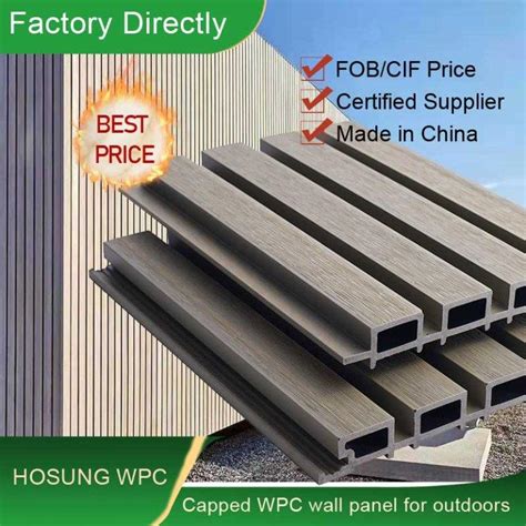 Hosung® Capped Composite Slatted Wall Cladding Hosung Wpc Composite