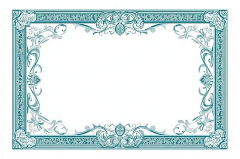 Empty Rectangular Frame With Islamic Pattern Premium Ai Generated Vector