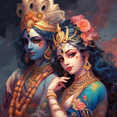 Premium Photo Lord Radha Krishna Statue