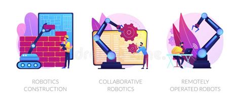 modern robotic systems vector concept metaphors stock vector