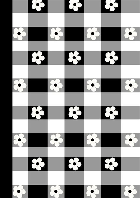 Black And White Cute Notebook Cover Back Black And White Notebook