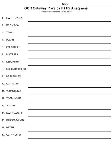 Ocr Gcse Gateway Science Physics P1 P2 Complete Revision Megapack Teaching Resources