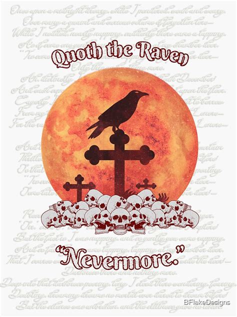 Quoth The Raven “nevermore” A Edgar Allan Poe Inspired Design