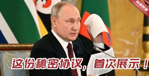 普京首次展示俄乌秘密协议，并透露在土耳其协助下举行了系列谈判腾讯新闻