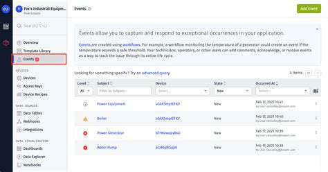 Events Losant Documentation