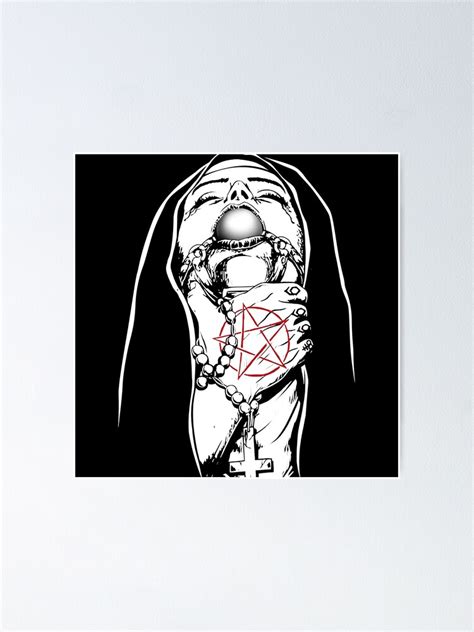 Nun Satan Poster For Sale By Joanffela Redbubble