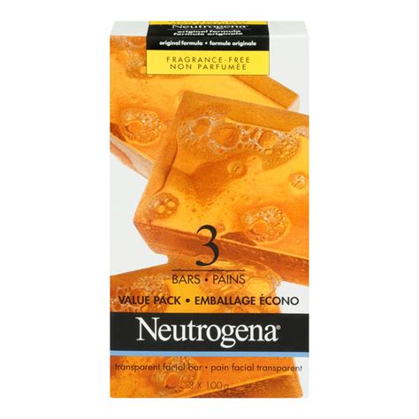 Neutrogena Facial Cleansing Bar Unscented 100g Pack Of 3 Kenvue