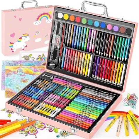 Mcswsee Set De Arte Profesional 150 Piezas Kit De Dibujo Boceto Y