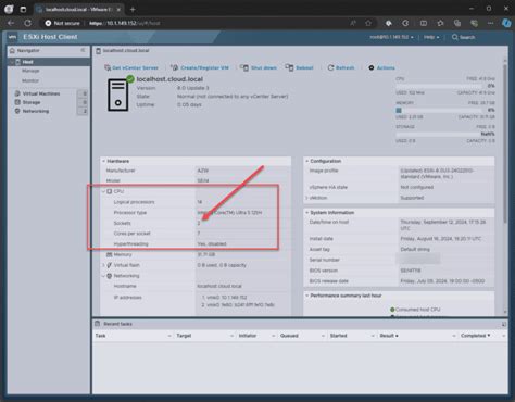 Vmware Esxi On Intel Core Ultra Cpus Interesting Observations
