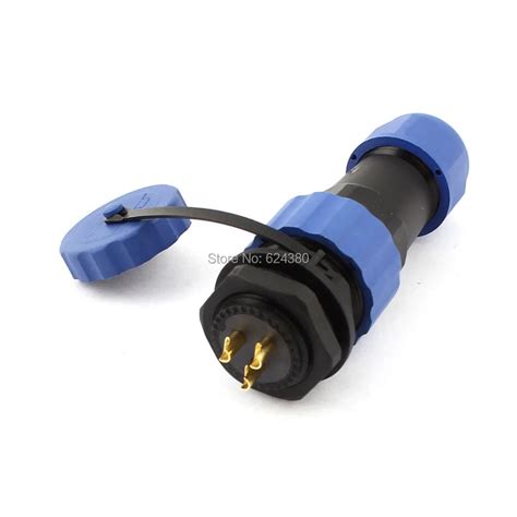 Waterproof Dustproof Aviation Connector Sd20 20mm 3 Pin 3p Panel Mount
