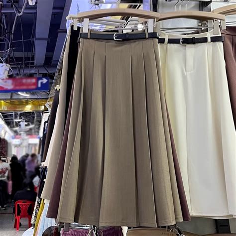 Jual Rok Pelangsing Pinggang Tinggi Untuk Wanita Rok Lipit Yang