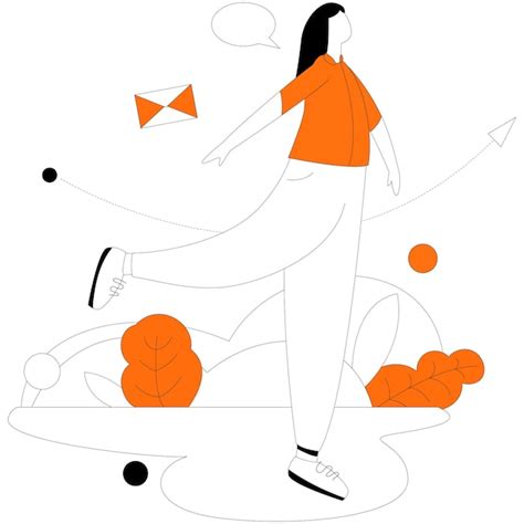 Premium Vector Business Message Flat Style Illustration Kit