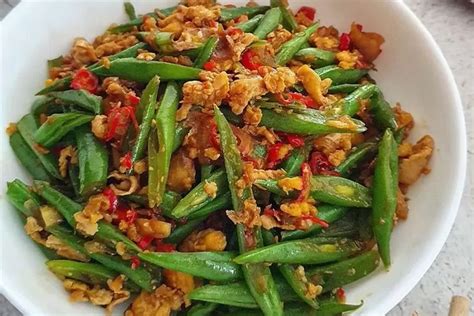 Resep Tumis Buncis Telur Gurih Lezat Bumbu Meresap Bahan Sederhana Sat