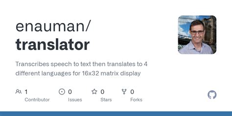 Github Enaumantranslator Transcribes Speech To Text Then Translates To 4 Different Languages