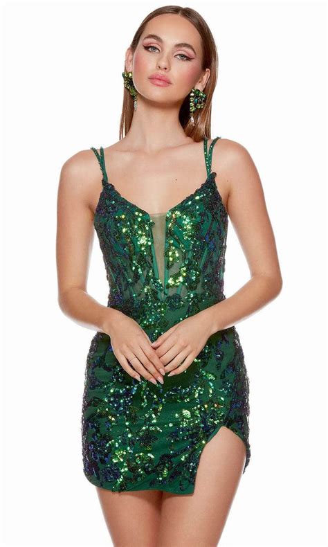 Alyce Paris 4630 Sequin Embellished Sleeveless Cocktail Dress