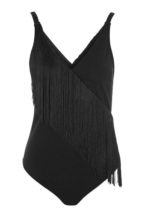 Persia Black With Black Fringe Bodysuit By Wyldr Bodysuits Clothing Topshop Topshop