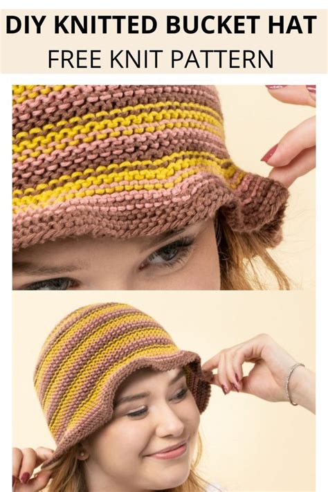 Diy Knit Bucket Hat Free Knit Pattern Simple Knitting Project Artofit