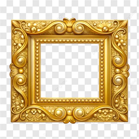 투명한 금색 액자 금 테두리 황금 금 Png 일러스트 및 이미지 에 대한 무료 다운로드 Pngtree