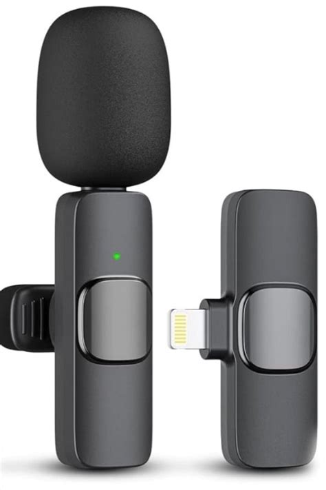Professional Wireless Lavalier Microphone For IPhone IPad Cordless