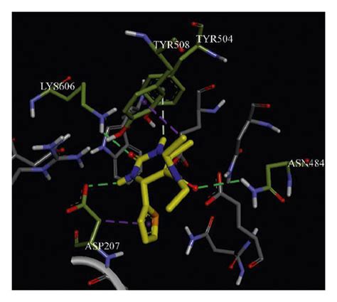 The Binding Orientation A And Interactions B Of Compound 4i Into