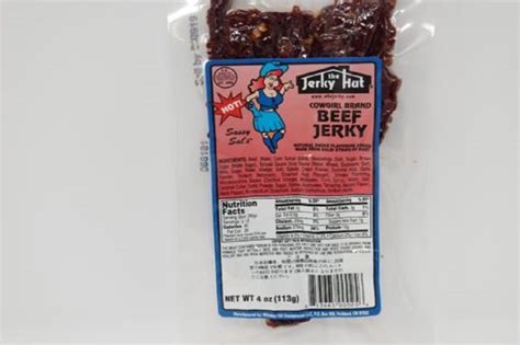 Jerky Hut Cowgirl Brand Spicy Sassy Sals Beef Jerky 4oz 8oz