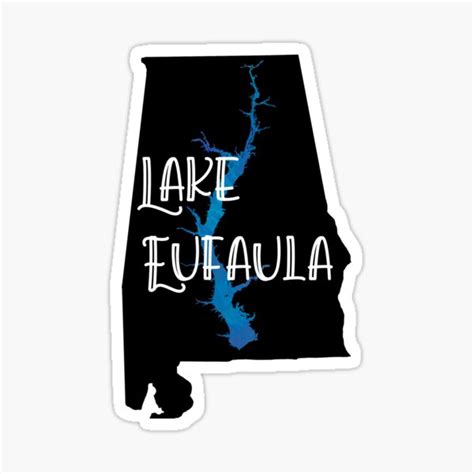 Lake Eufaula Over Alabama Sticker For Sale By Drhartistry Redbubble