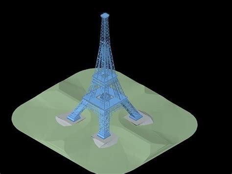 Tour Eiffel 3d Dwg Model For Autocad Designs Cad