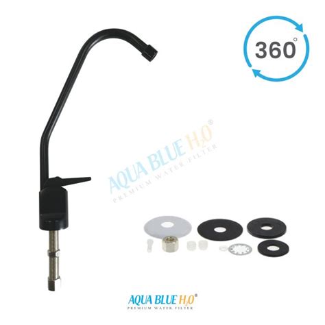 Facuet O Faucet 0 Black Faucet With Matt Finish Aqua Blue Filters