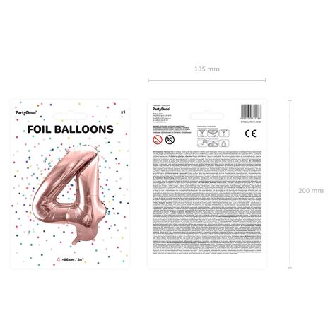Balon Foliowy Cyfra Różowa