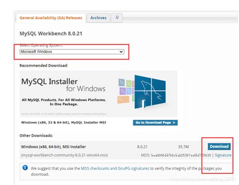下载并安装mysql Workbenchworkbench下载 Csdn博客
