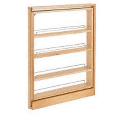 Rev A Shelf 432 BF 3C 24 3in Base Cabinet Filler With Adjustable Wood Shelves