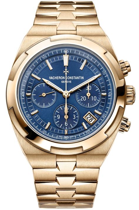 Vacheron Constantin Overseas Chronograph Pink Gold With Blue Dial