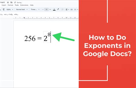 How to Do Exponents in Google Docs in 5 Methods?