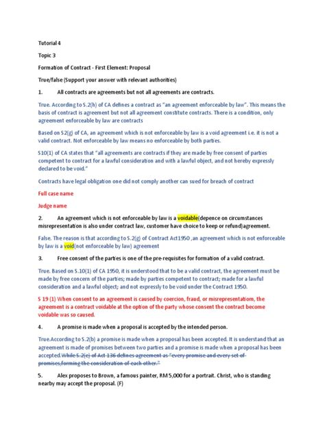 Tutorial Gpol Topic 3 Download Free Pdf Law Of Obligations