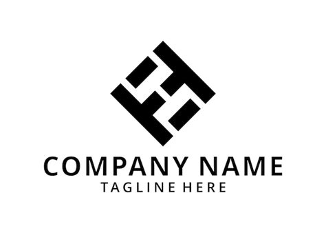 Premium Vector Initial Letter Eh Or He Logo Design Vector