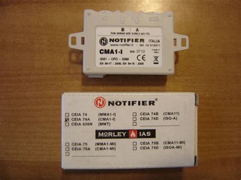 Notifier Cma1 I Modulo 1 Uscita Indirizzabile Addressable Output Module Nuovo Eur 4880