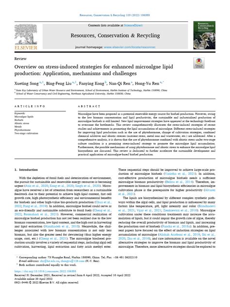 song et al 2022 overview on stress induced strategies for enhanced