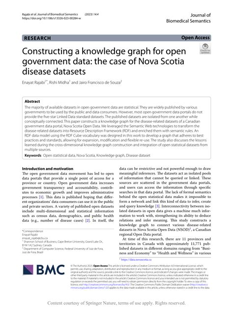 pdf constructing a knowledge graph for open government data the case