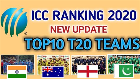 Icc New Latest Ranking Updated 2020 Top 10 T20 Teams Top 10 T20 Teams