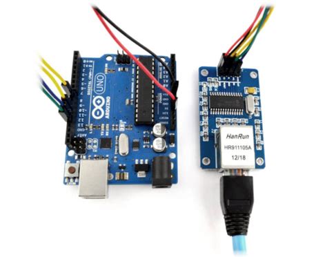 Ethernet Module Enc28j60 For Arduino Microcontroller Circuit