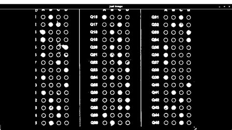 Python Highlight All Possible Circles Bubble Sheet Choices In