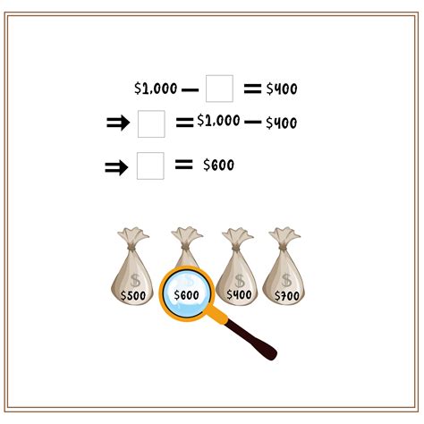 missing subtrahend worksheets free printable